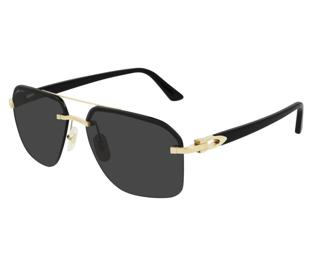 Buy Cartier Sunglasses 0276S 001 60 | GEM OPTICIANS – GEM Opticians